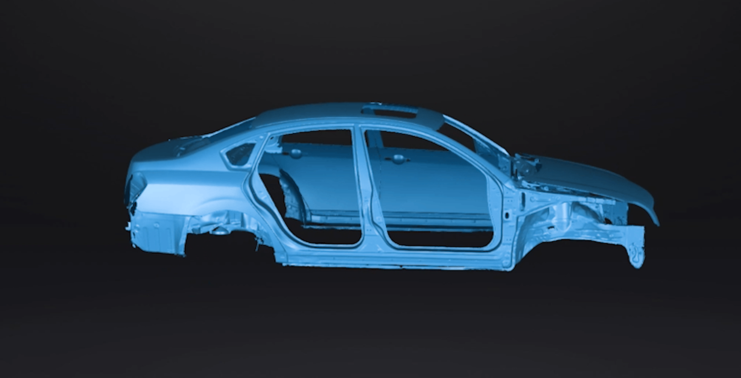 3D Scanning Automotive Body in White (BIW) with FreeScan Trak Pro2