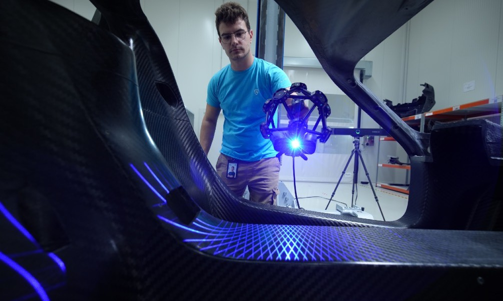 Inspection and Quality Control of Carbon Fiber Monocoque for Hypercars