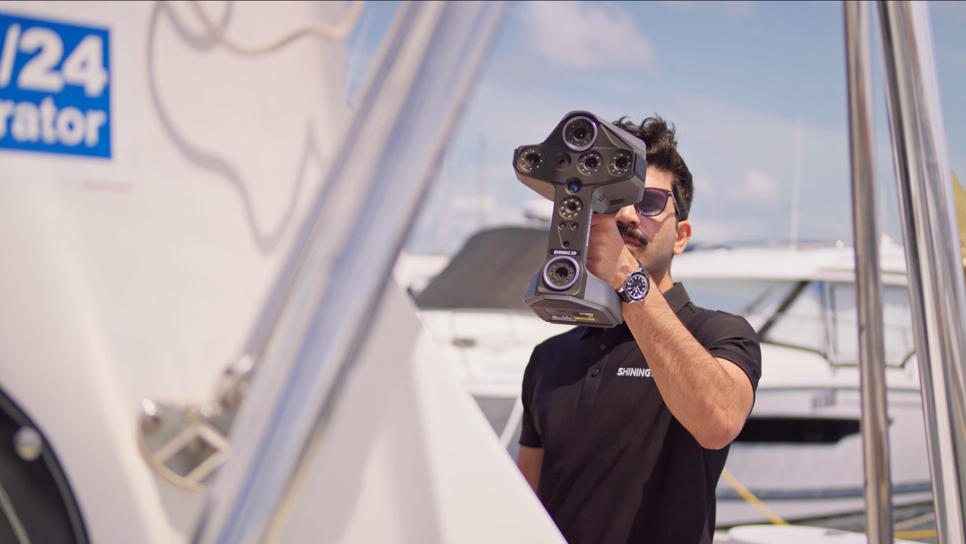 3D Scanning Yachts for Custom Accessories with the Wireless EinScan Libre
