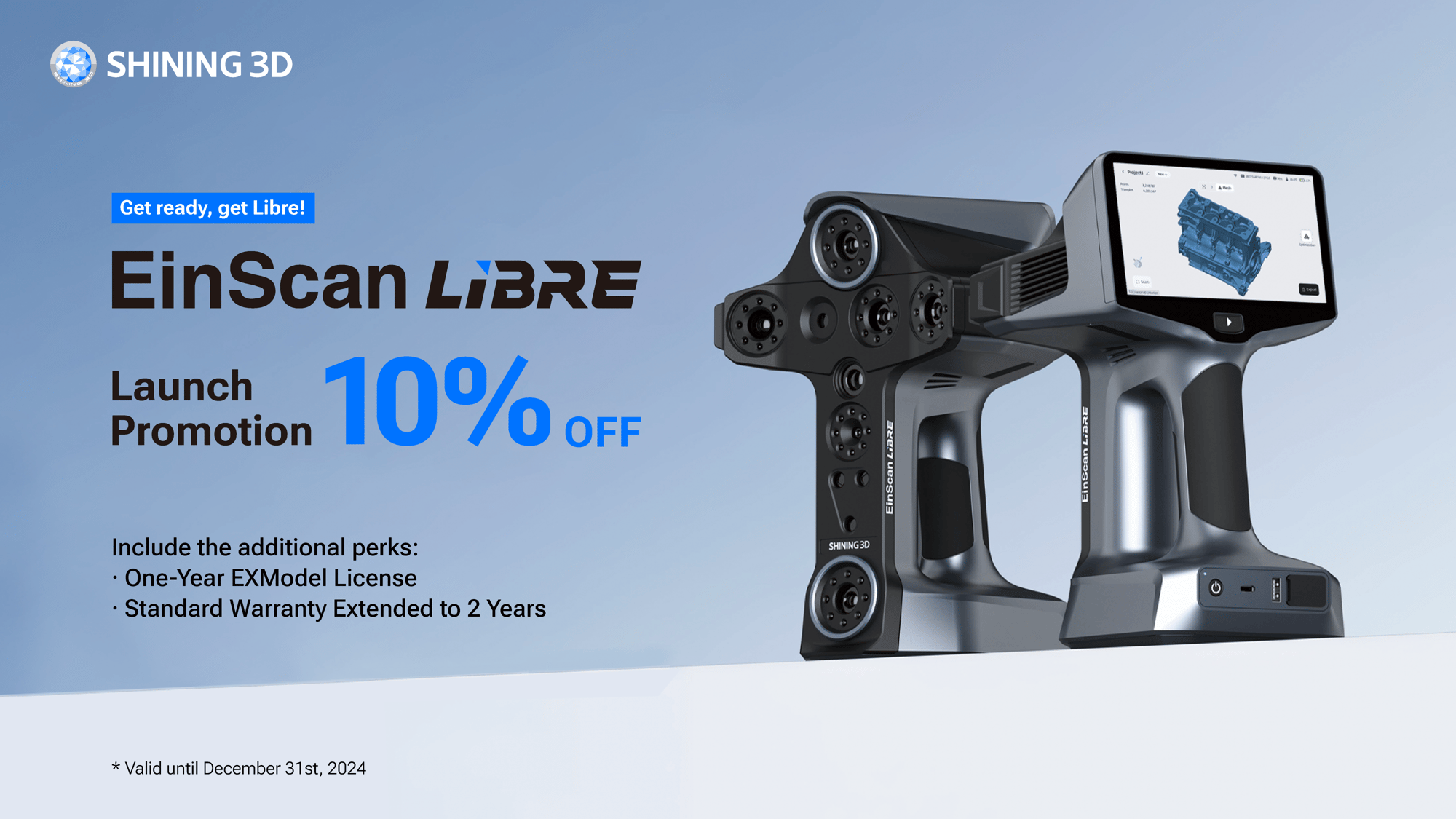 EinScan Goes Wireless: Meet the New and Powerful EinScan Libre!