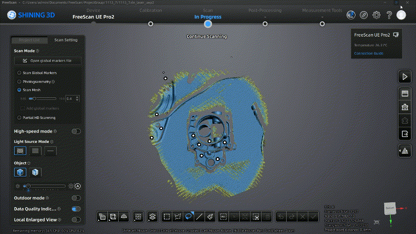 SHINING 3D Releases FreeScan v2.1 Update