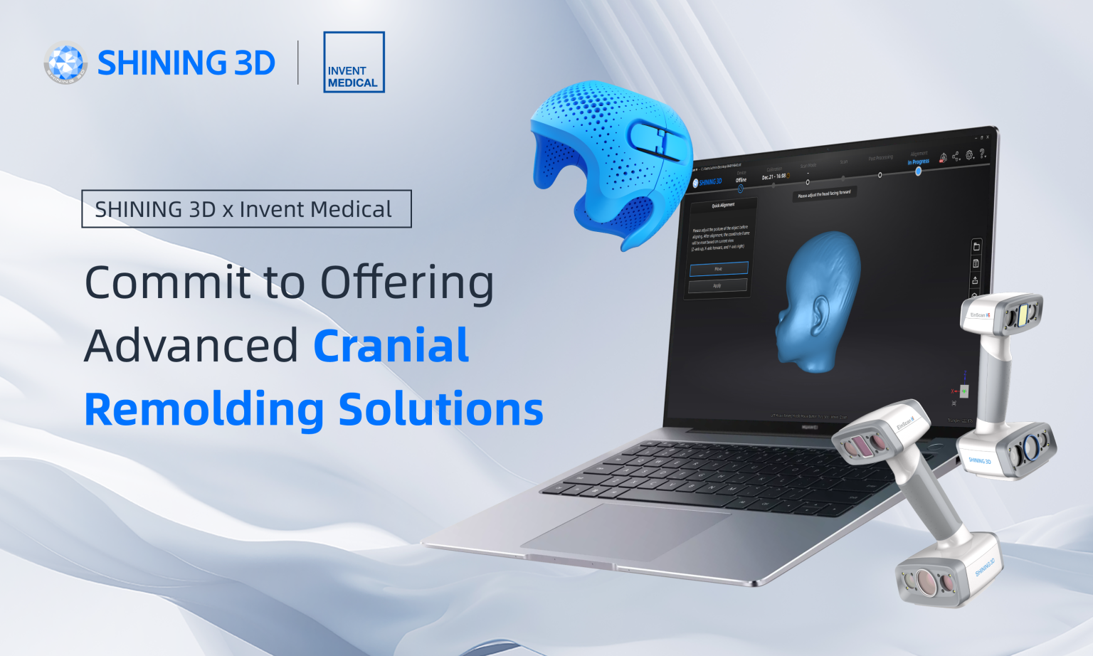SHINING 3D & Invent Medical Offer Advanced Cranial Remolding Solutions