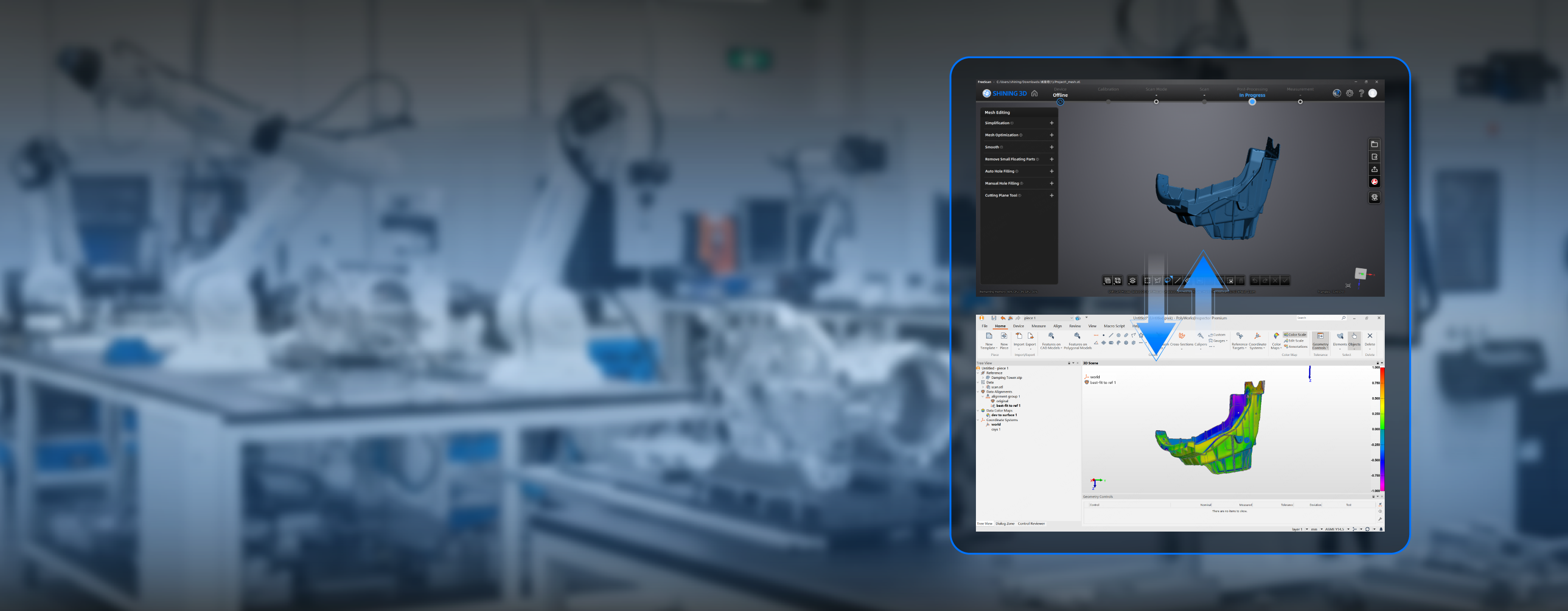SHINING 3D and PolyWorks® Strengthen Integration with FreeScan Plugin