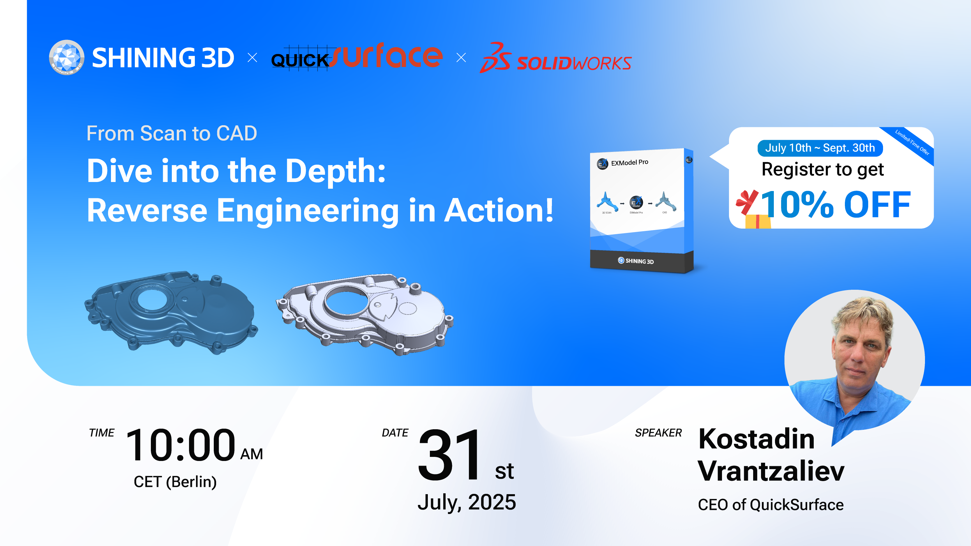 SHINING 3D launches a series of limited-time offers for EXModel Pro.