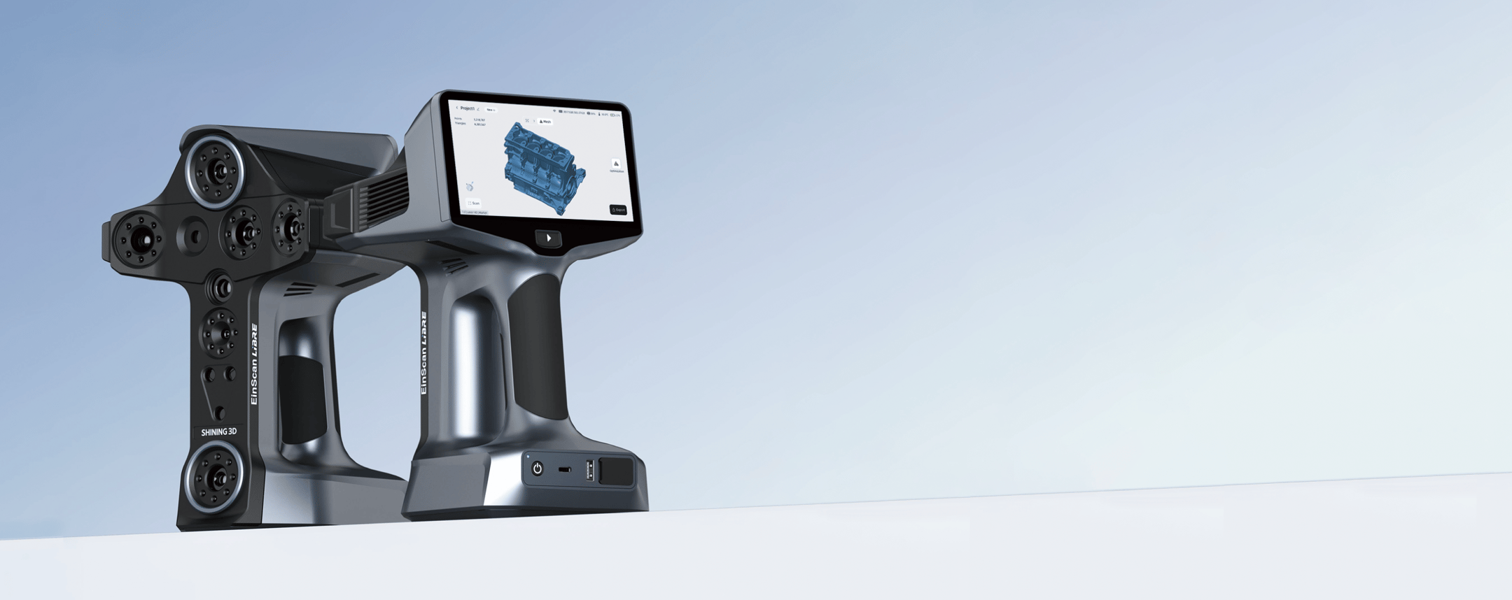 EinScan Libre: Escáner 3D todo en uno: Inalámbrico, láser, sin marcadores, a todo color