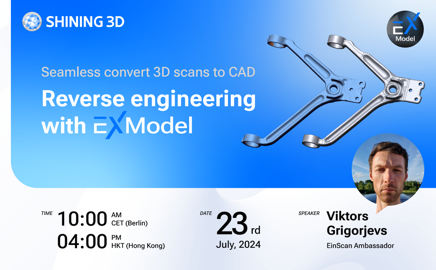 Seamlessly convert 3D scans to CAD: Reverse engineering with EXModel