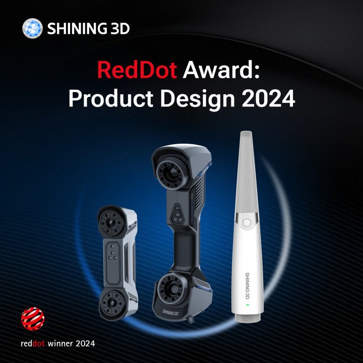 SHINING 3D Earns Red Dot Award in 3D Digitizing Technology