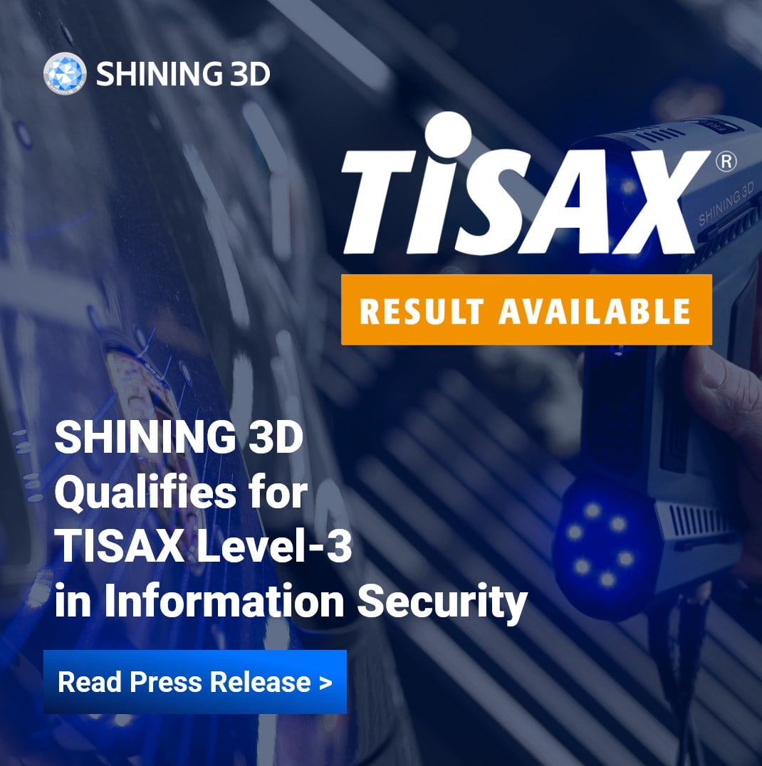 SHINING 3D si qualifica per il livello 3 di sicurezza informatica TISAX